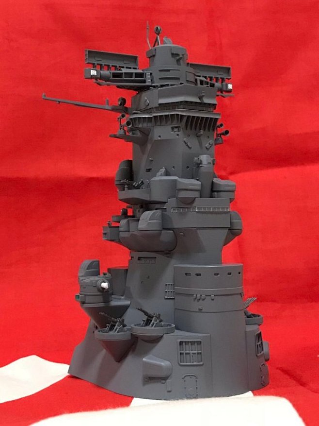 富士美 1/200 大和号舰桥 部分预览图，还有内构呢