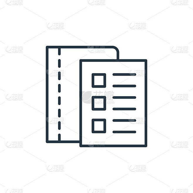 checklist vector icon isolated on white background