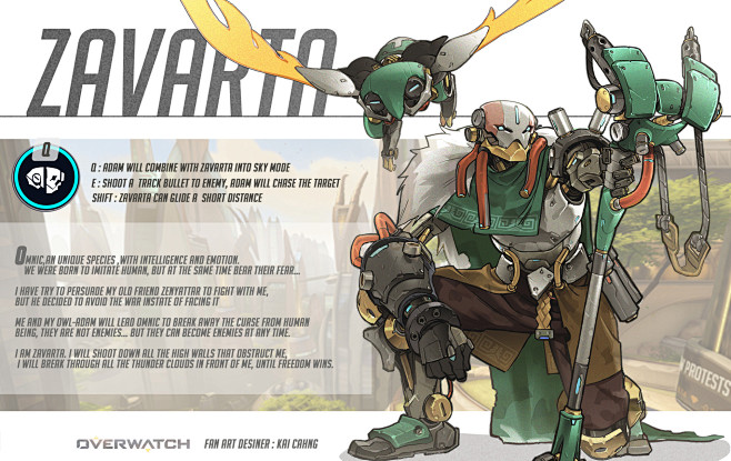ORISA- REINDEER SKIN DESIGN, KAI CHANG : I design a fan art skin for ...