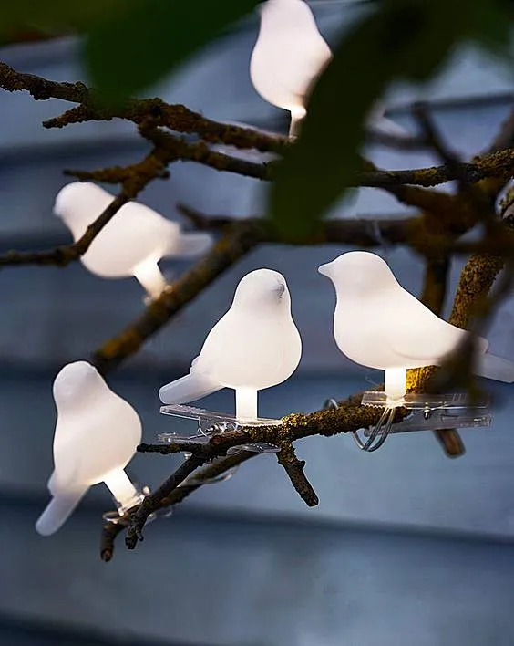 Solar Birds String Lights-花瓣网