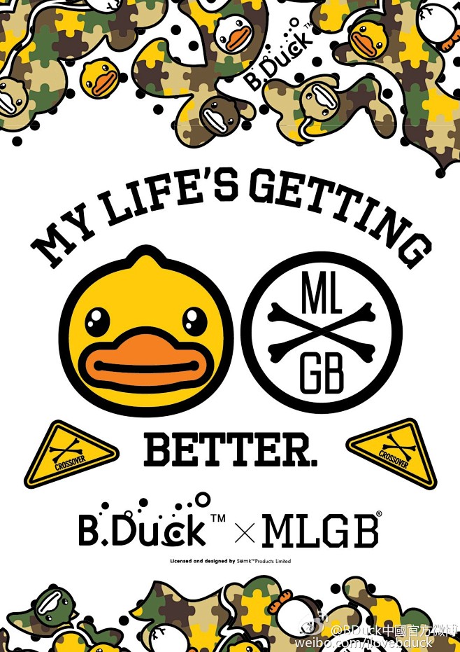 #B.Duck潮#2015年B.Duck与@李晨nic 的自家品牌@NPC官方 MLGB继续联手推出【B.Duck X MLGB】系列 ...
