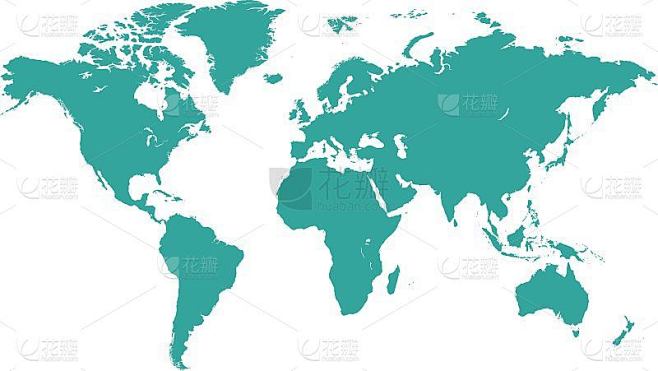Vector map of the world