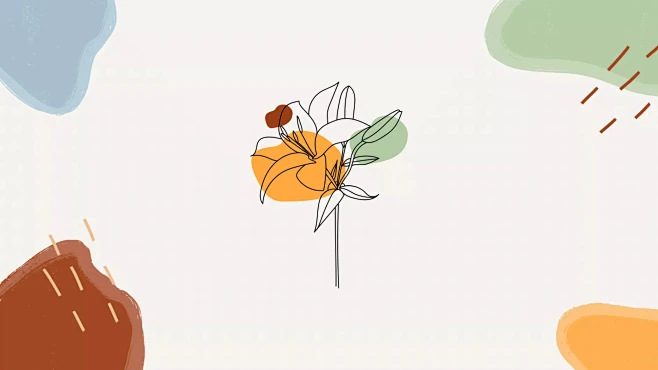ins高级风线条简约电脑桌面壁纸-花瓣网