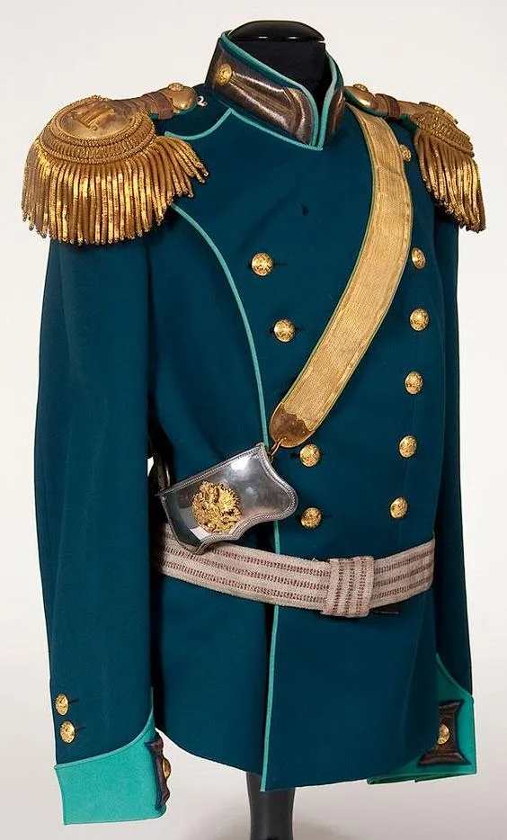 Imperial Russian uniform of the Commander of the 2nd Frontier Guard ...