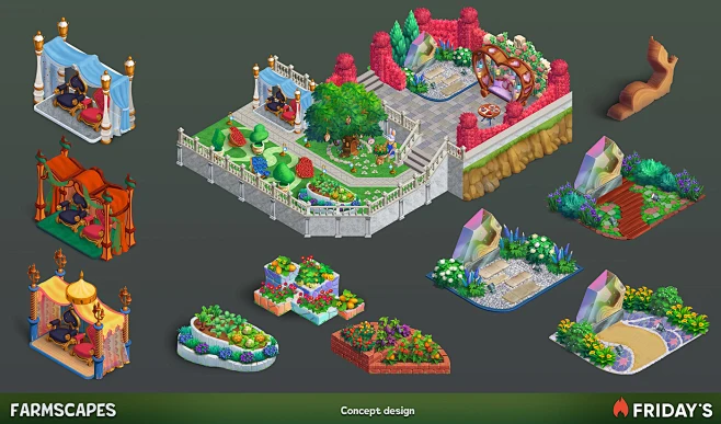 2D cartoon concept art concept design Digital Art Game Art game design ...