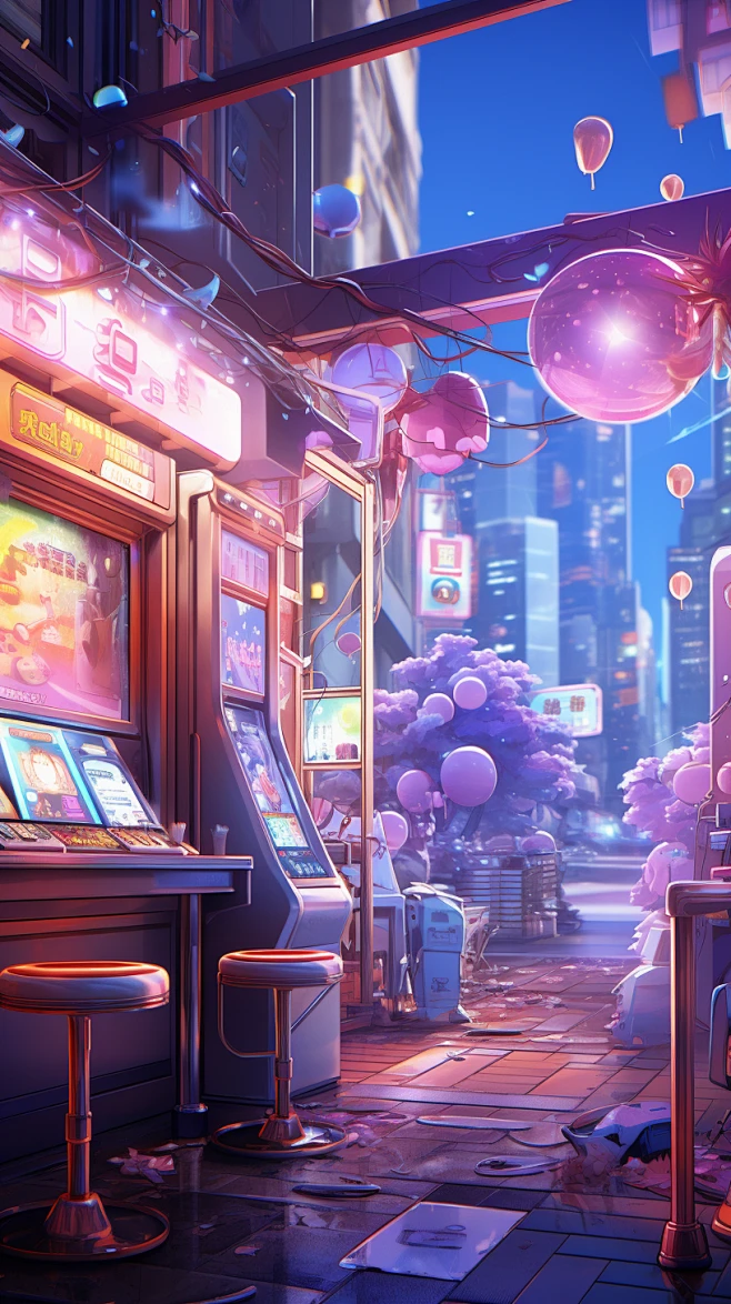 pglenn_arcade_style_arcade_game_on_the_ground_floor_in_the_sty_84f26dfb ...