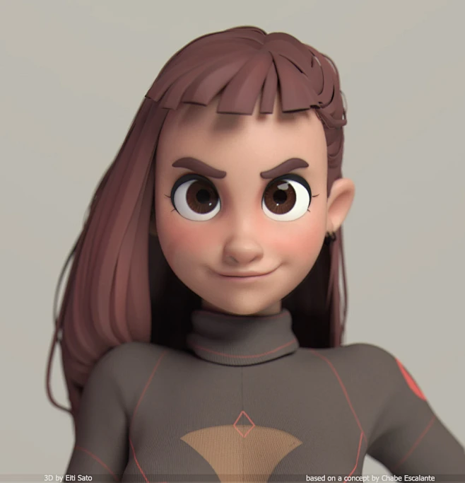 16, Eiti Sato : Character modeling done for Dylan Ekren's class ...