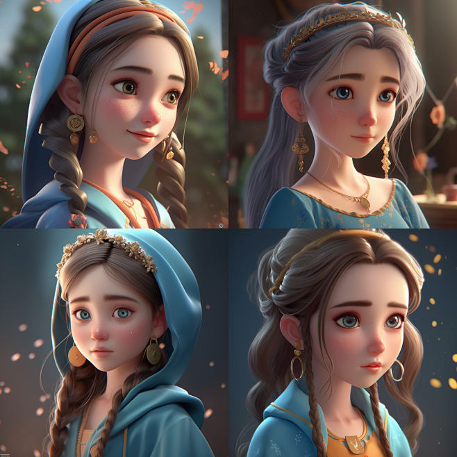 https://s.mj.run/V_ApUKnPc4I a girl, 3D character design, cartoon style PBR, CGI, Unreal Engine ...