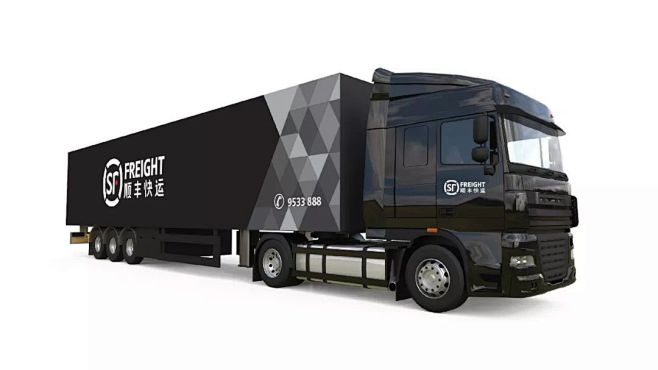 顺丰推出“顺丰快运”品牌，向德邦发起进攻！ Shunfeng Freight Logo - AD518.com - 最设计