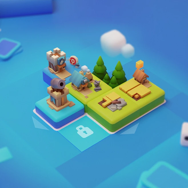 Castle Merge, Denis Spichkin : Unused vis dev pieces for the Medieval ...