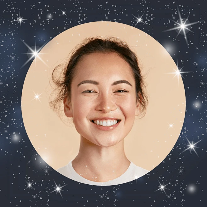 Personal Profile with Creative Frame and Lights Instagram Post素材-花瓣网