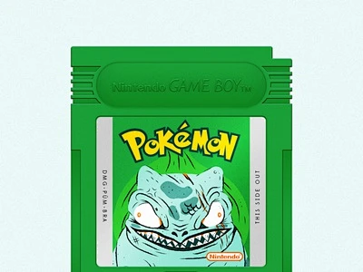 Bulbasaur vector adobe illustrator illustration catridge videogames ...