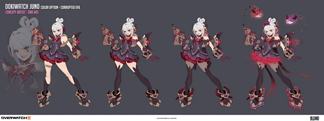 Overwatch 2: Dokiwatch Juno Mythic Skin concept-花瓣网