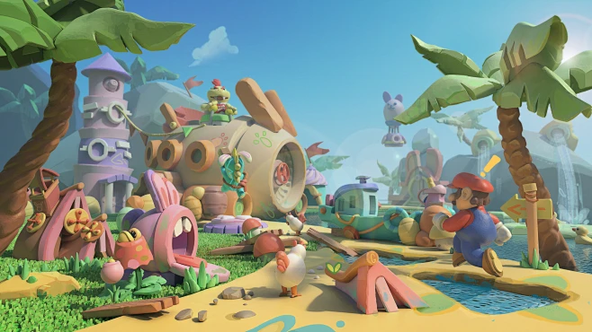 Mario + Rabbids Kingdom Battles Fan art, gi : It's a image of the level ...