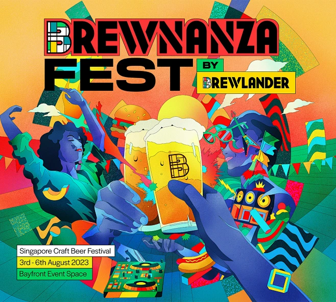craft beer Packaging label design psychedelic digital illustration ...