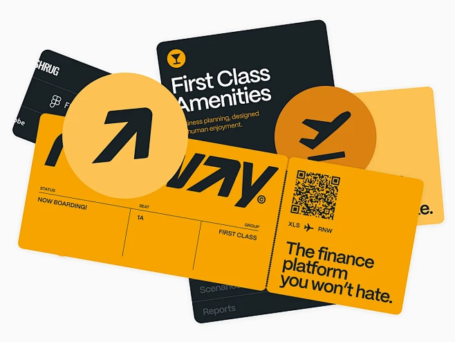 Take-off: Runway Financial air travel animation art direction branding ...