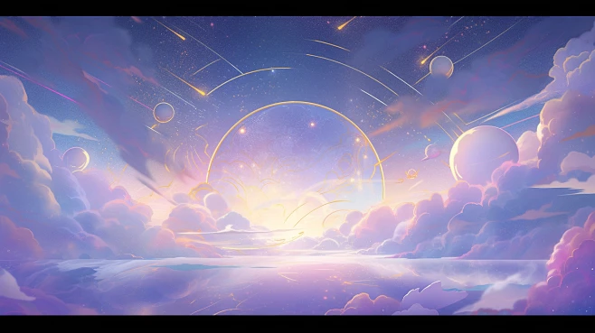 An_abstract_picture_of_the_sky_in_the_style_of_luminous_sph_314c87a8 ...