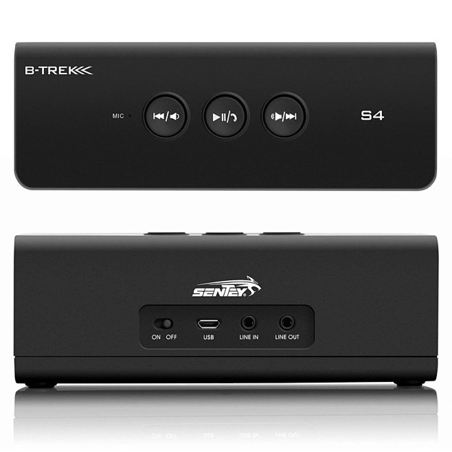 Amazon.com : Sentey® Bluetooth Stereo Speaker B-trek S4 (Black) up to 6 ...