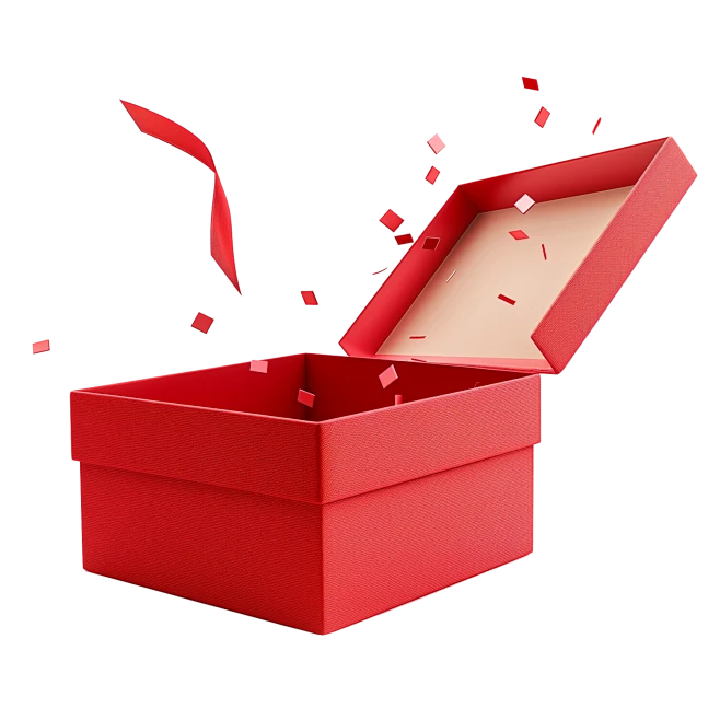 red gift box iris-花瓣网