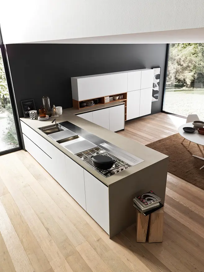 SILICA PENINSULA - Fitted kitchens from Comprex | Architonic : SILICA PENINSULA - Designer ...