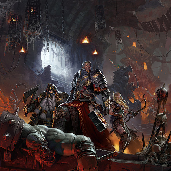 Warhammer Quest cover art, Diego Gisbert Llorens : Cover art for the ...