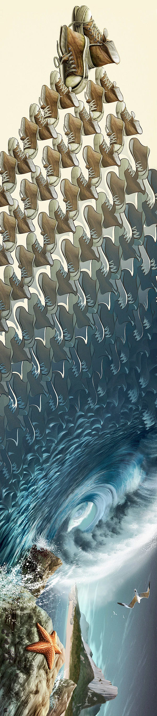 Ad+ : Ads inspired in Escher's work.-花瓣网