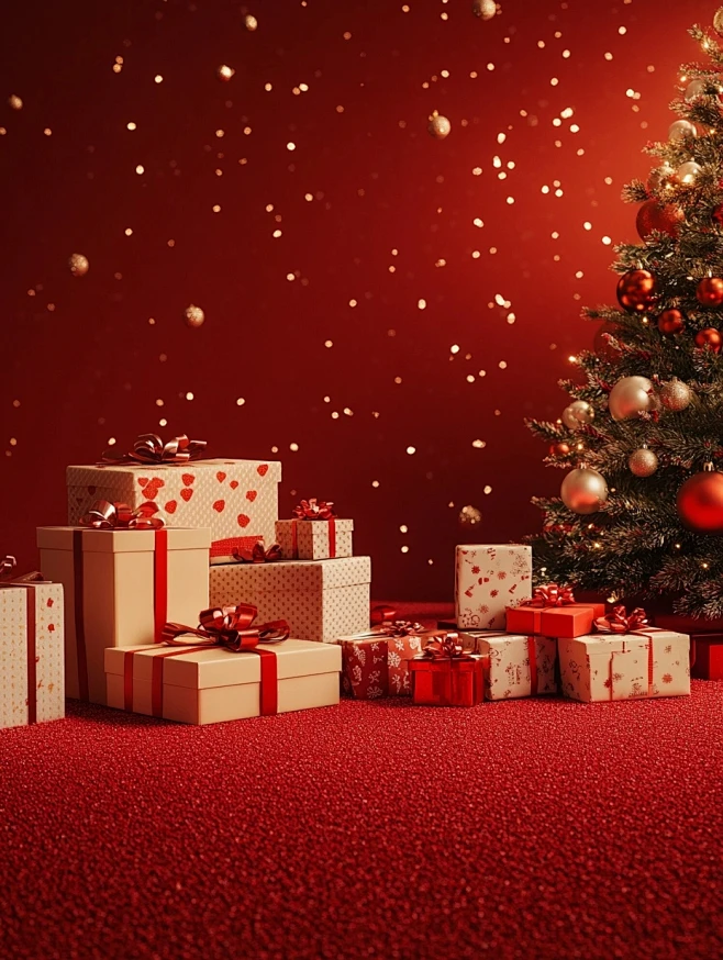 Product photography, commercial shooting style, photo of a stack gifts ...