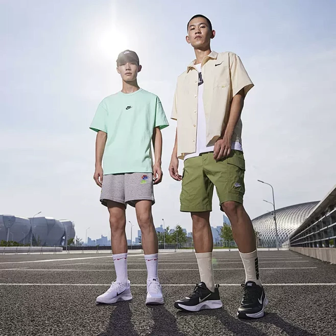 Nike耐克官方WEARALLDAY男子运动鞋耐克华夫鞋透气休闲刺绣CJ1682-tmall.com天猫-花瓣网