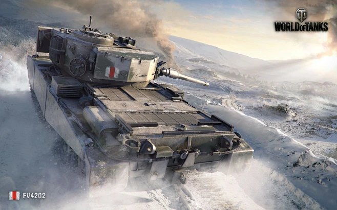 General 2560x1600 World of Tanks FV4202 wargaming tanks winter-花瓣网