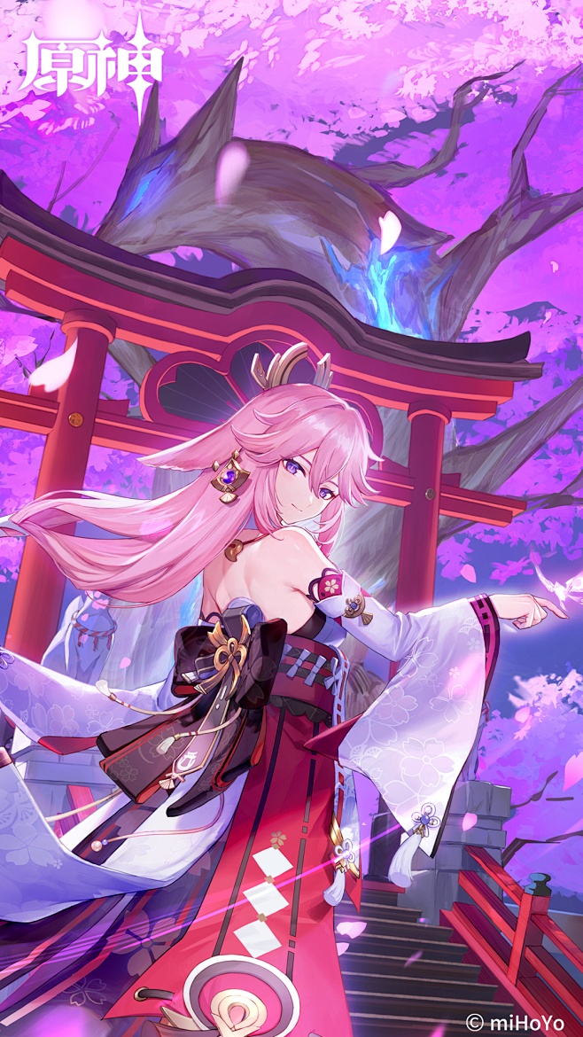 原神壁纸 八重神子