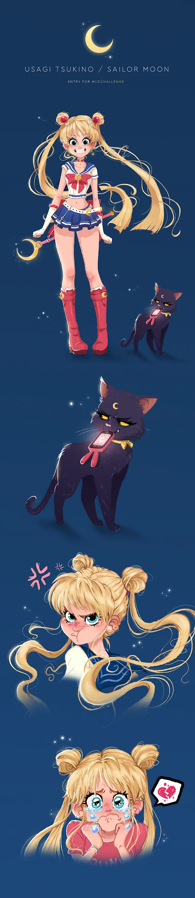 Sailor Moon Redesign - CDChallenge Entry : I just couldn’t miss the ...