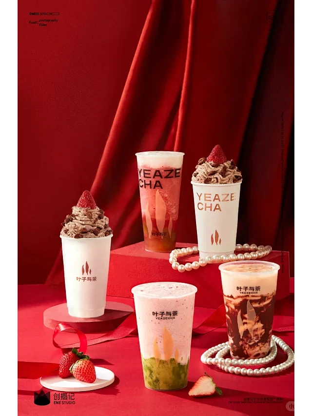 奶茶新年摄影 - 小红书搜索-花瓣网