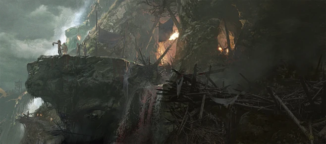 Sci-fi environment rough sketch, Hans Park : Sci-fi environment rough ...