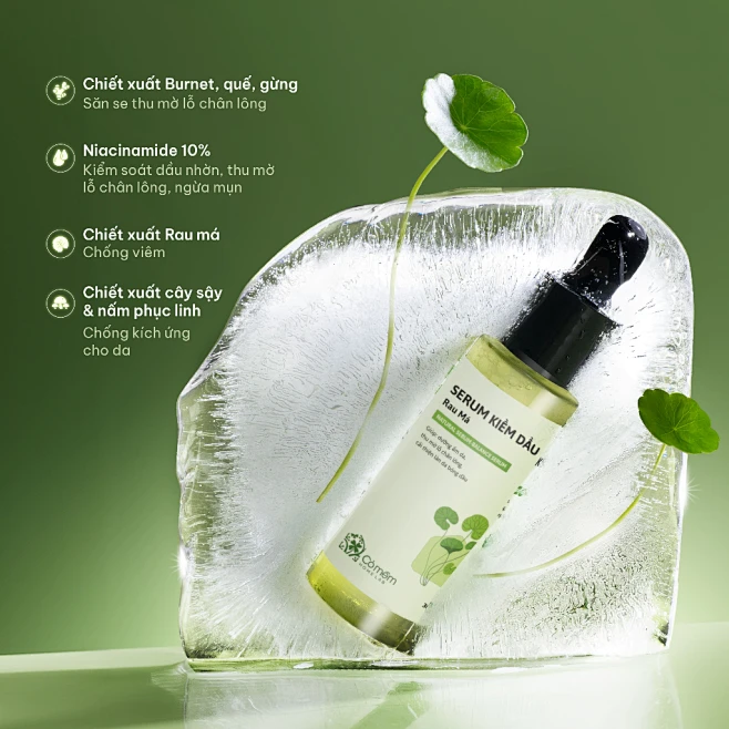 Serum Kiềm Dầu Rau Má Dưỡng Ẩm Thu Mờ Lỗ Chân Lông Cải Thiện Dầu Nhờn ...