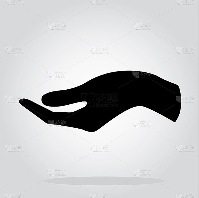 hand holding symbol vector