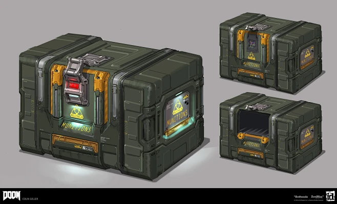 DOOM - Ammo Crate, Colin Geller : Punch = Get Ammo. Designed so there ...