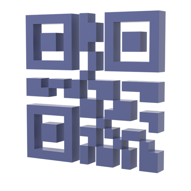 QR code_perspective_glossy