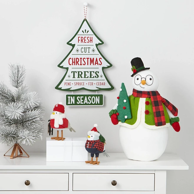 Metal Fresh Cut Christmas Trees Hanging Sign - Wondershop&8482 : Read ...