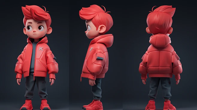 martinezmyy_Cute_boy_3d_three_view_ip_ip_image_ip_image_is_ligh ...