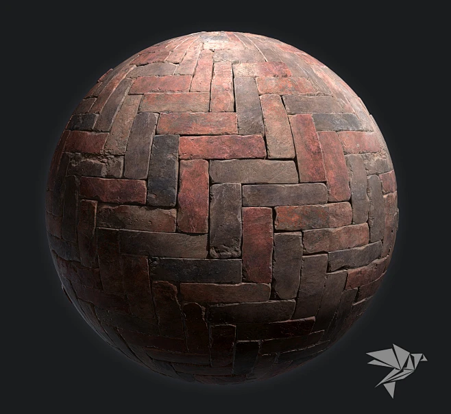 High-Quality PBR Industrial Herringbone Brick , Mark Ranson : Available ...