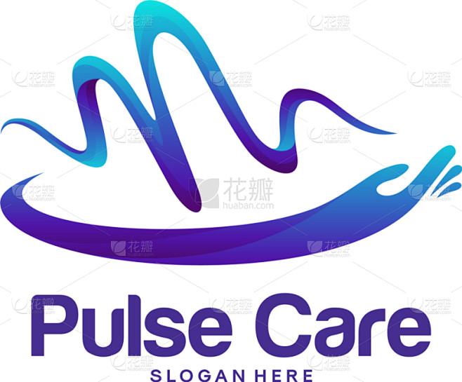 pulse care logo designs concept health logo
