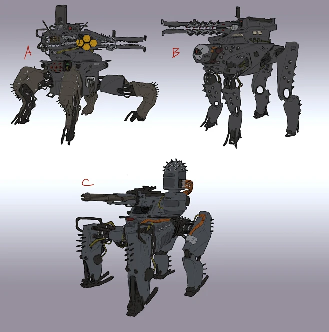 some early concept design for 'stellar blade'-花瓣网