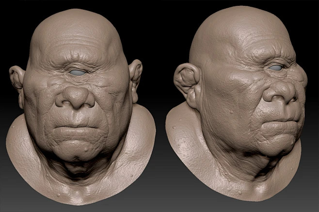 Cyclops Face Rig, Samuel Jensen : I finished this cyclops face sculpt a ...