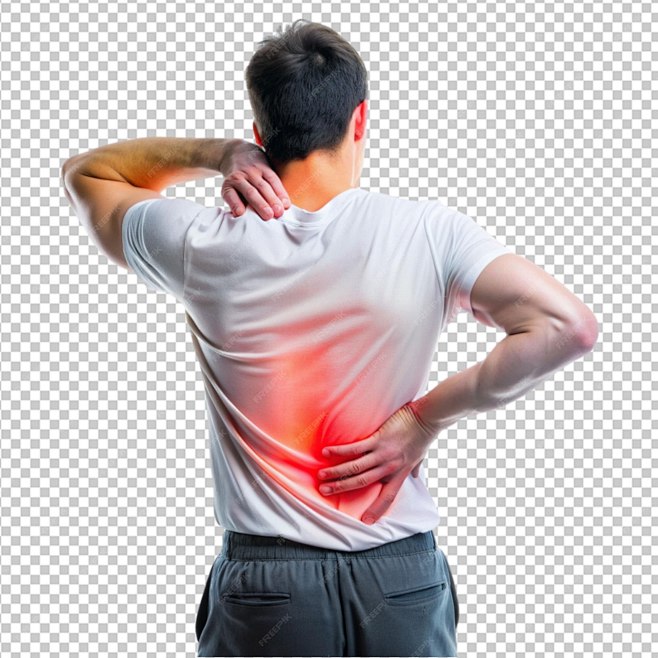 back pain transparent background