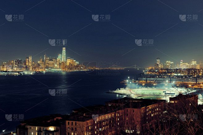 新泽西,市区,曼哈顿,哈德逊河,美国,水平画幅,建筑,美国中大西洋地区,无人,城市天际线