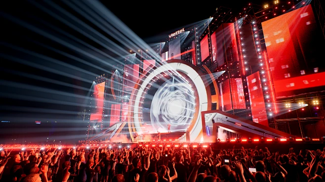 STAGE DESIGN set design viettel YFEST-花瓣网