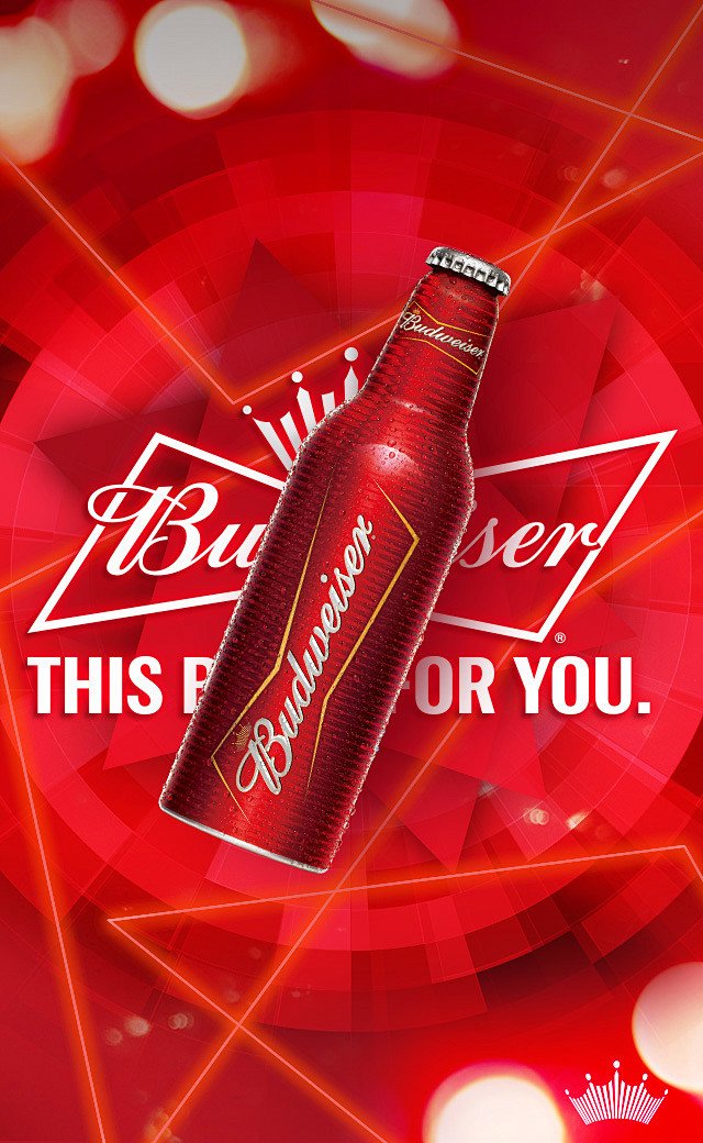 海报 | 百威 Budweiser : 百威微信H5海报设计