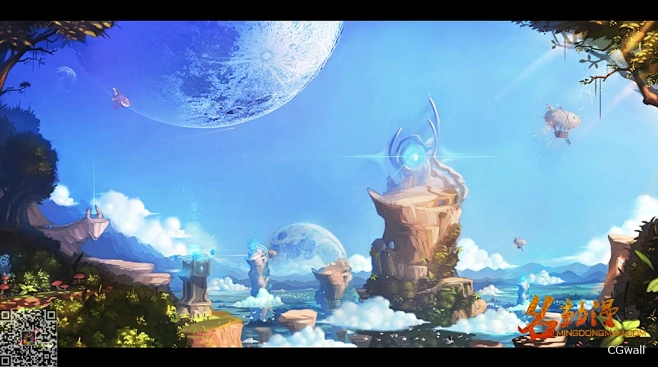 q版场景原画 - cgwall游戏原画-花瓣网