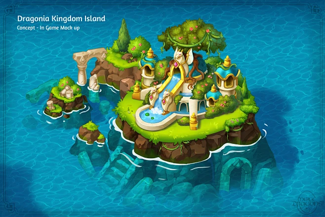 Merge Dragons! - Dragonia Kingdom Environment Art-花瓣网