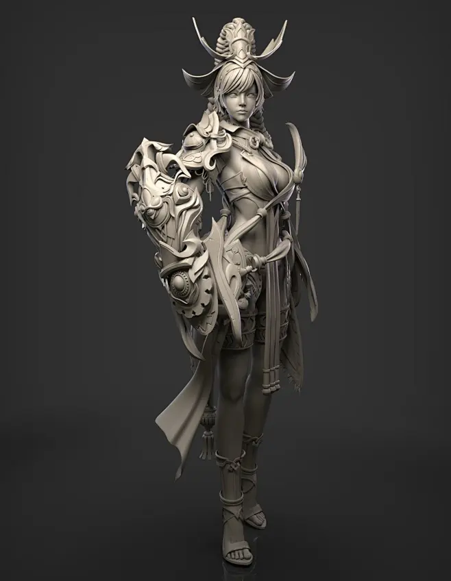 精品班网络九期刘同学WIP 白模作品-原创白模作品-微元素 - Element3ds.com!-花瓣网